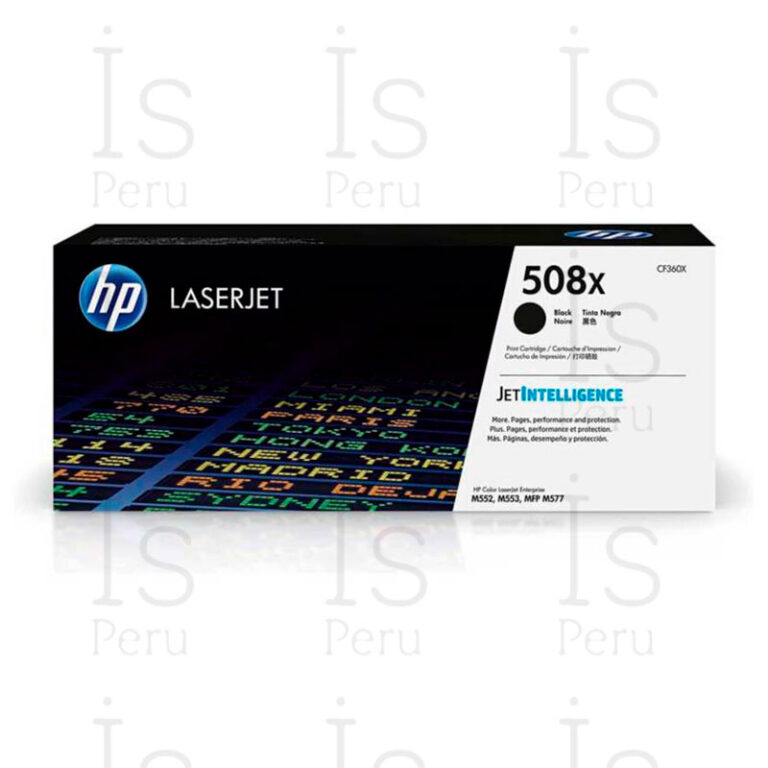 Toner HP 508X CF360X Negro, LaserJet M552/M553/M577