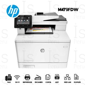 Impresora Multifuncional Color HP LaserJet Pro M479fdw / W1A80A