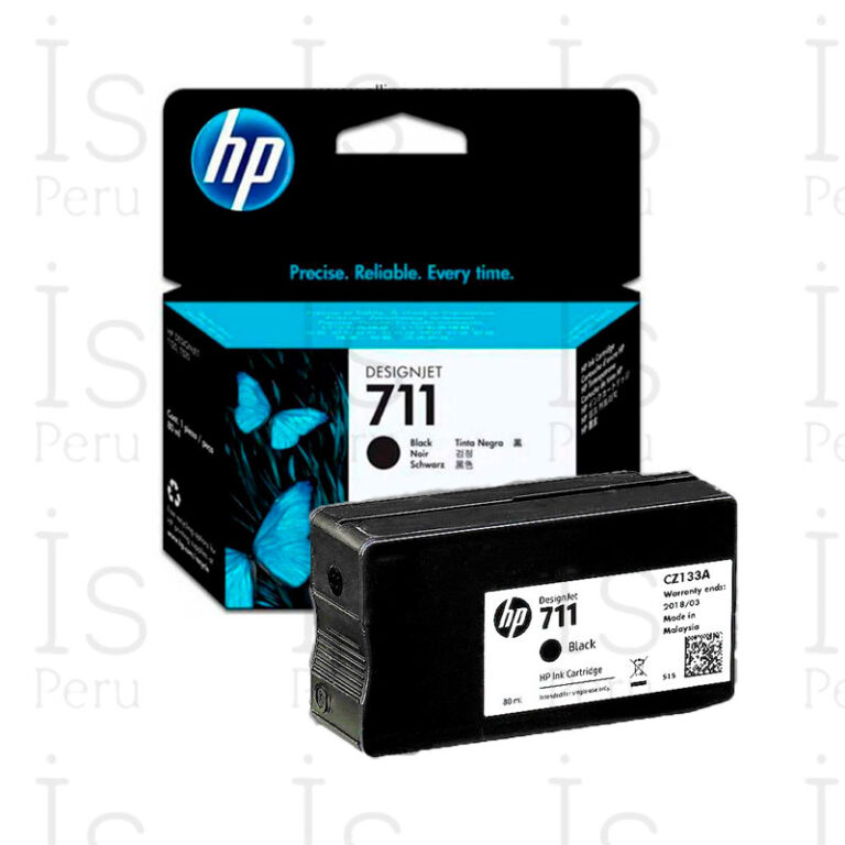 Cartucho de Tinta HP 711 CZ133A Negro 80ml T120/T520