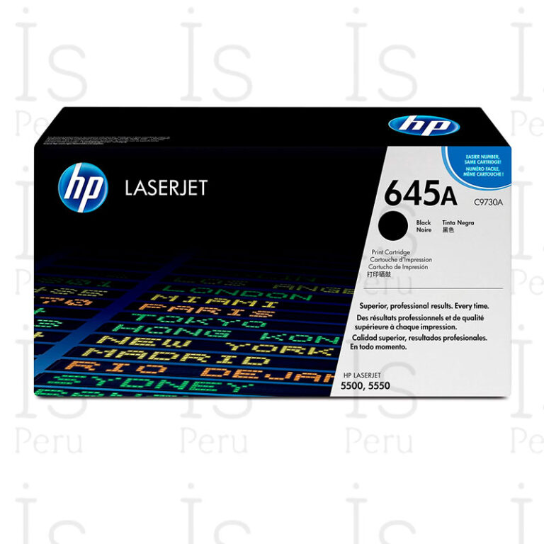 Toner HP 645A C9730A Negro LaserJet 5500/5550 12000pg.