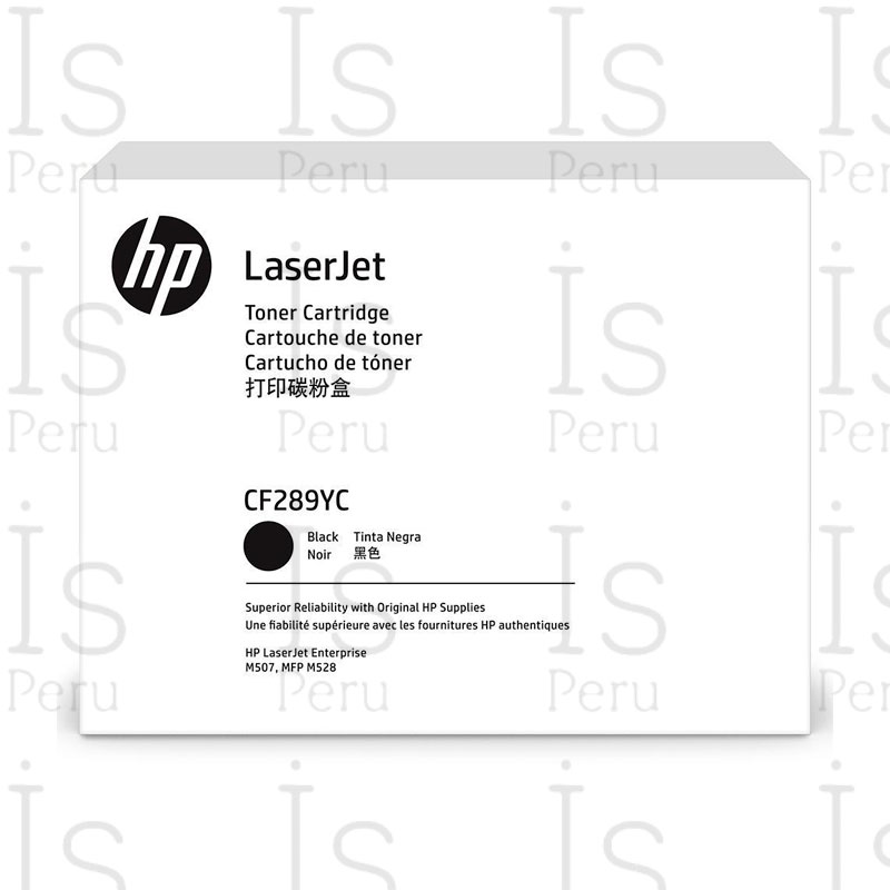 Toner HP 89YC CF289YC Negro, LaserJet M507/M528