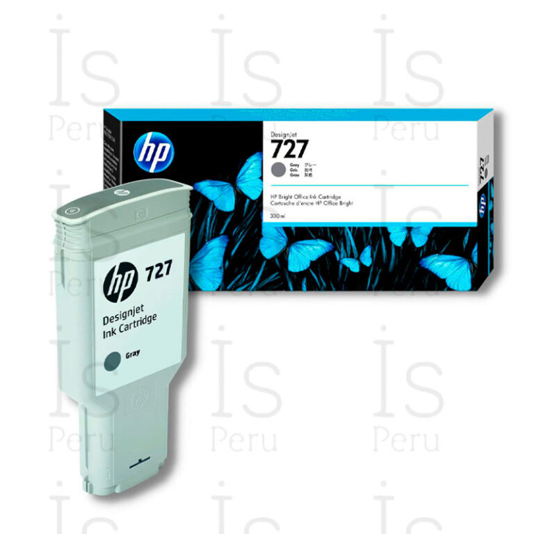 Cartucho de Tinta HP 727 F9J80A GRIS (GRAY) 300 ML