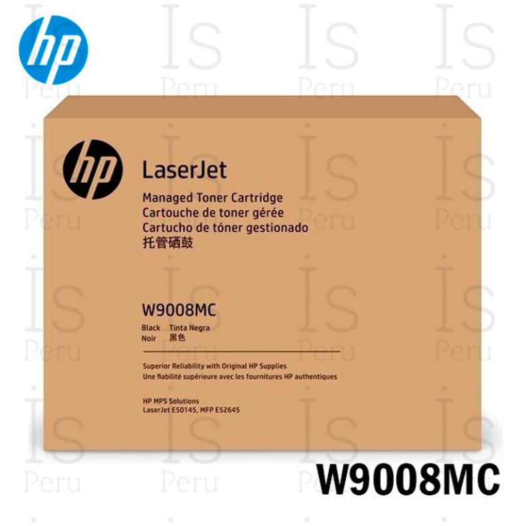 Toner HP W9008MC Negro, HP Laserjet Managed E50145DN, E52645