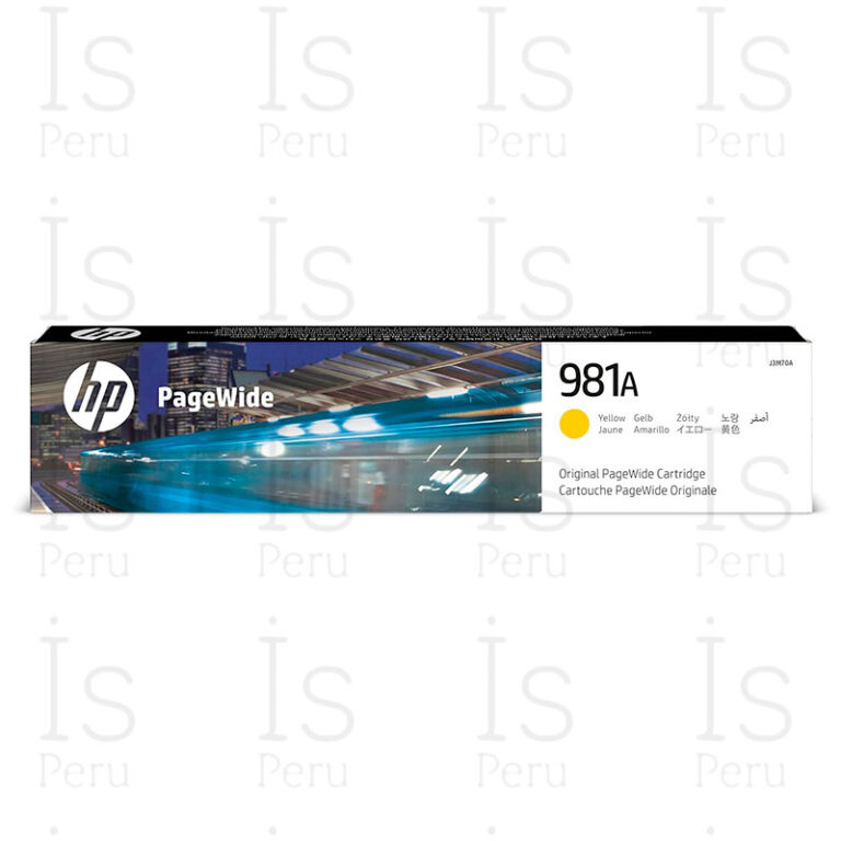 Cartucho de Tinta HP 981A J3M70A Yellow, PageWide 556DN, 586D