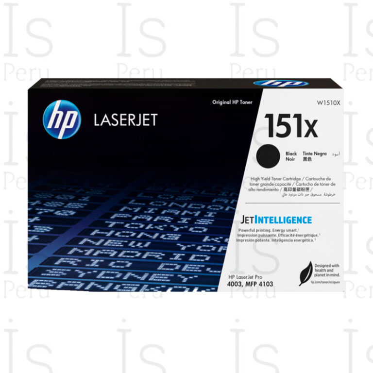 Cartucho de Toner HP 151X W1510X Negro, LaserJet Pro 4003, MFP 4103